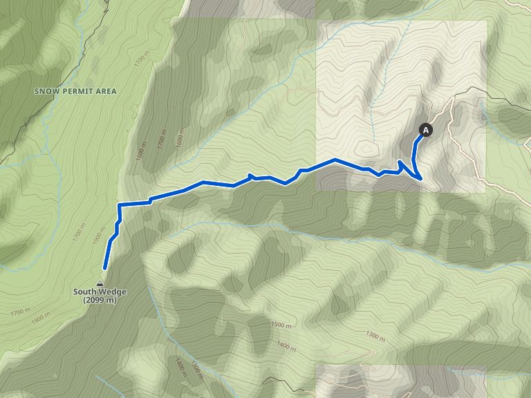 South Wedge Trail - Área de Permissão de Neve | caminhada | Komoot